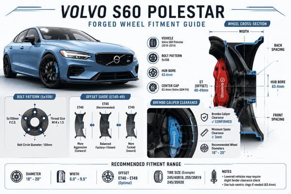 How to Choose Forged Wheels for a Black Volvo S60 Polestar? - Tree ...