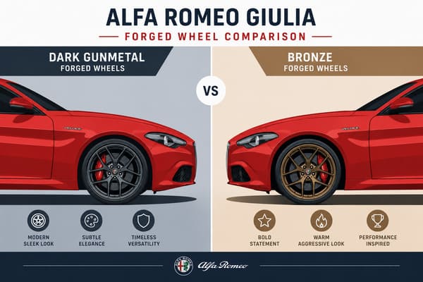 What Wheel Finishes Look Best on a Red Alfa Romeo Giulia? - Tree Wheels ...