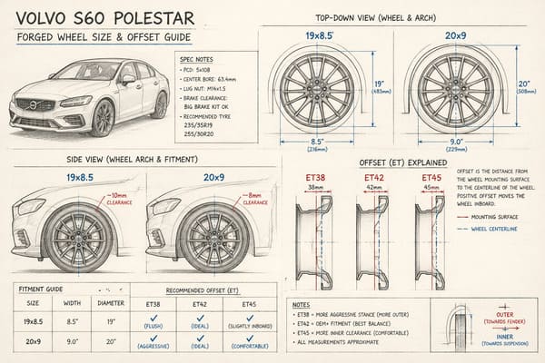 How to Choose Forged Wheels for a Black Volvo S60 Polestar? - Tree ...